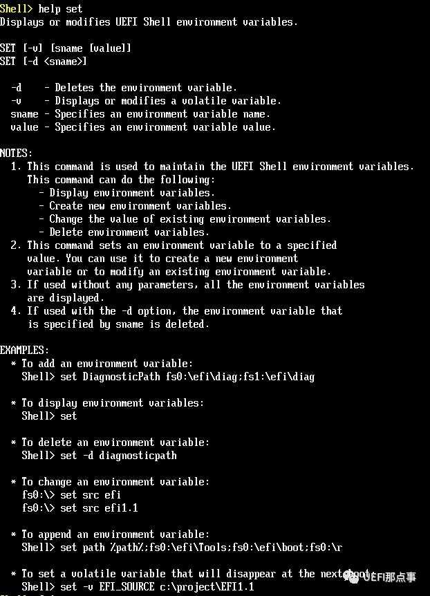 爱影博客 - UEFI开发学习25 – EFI Shell 环境变量